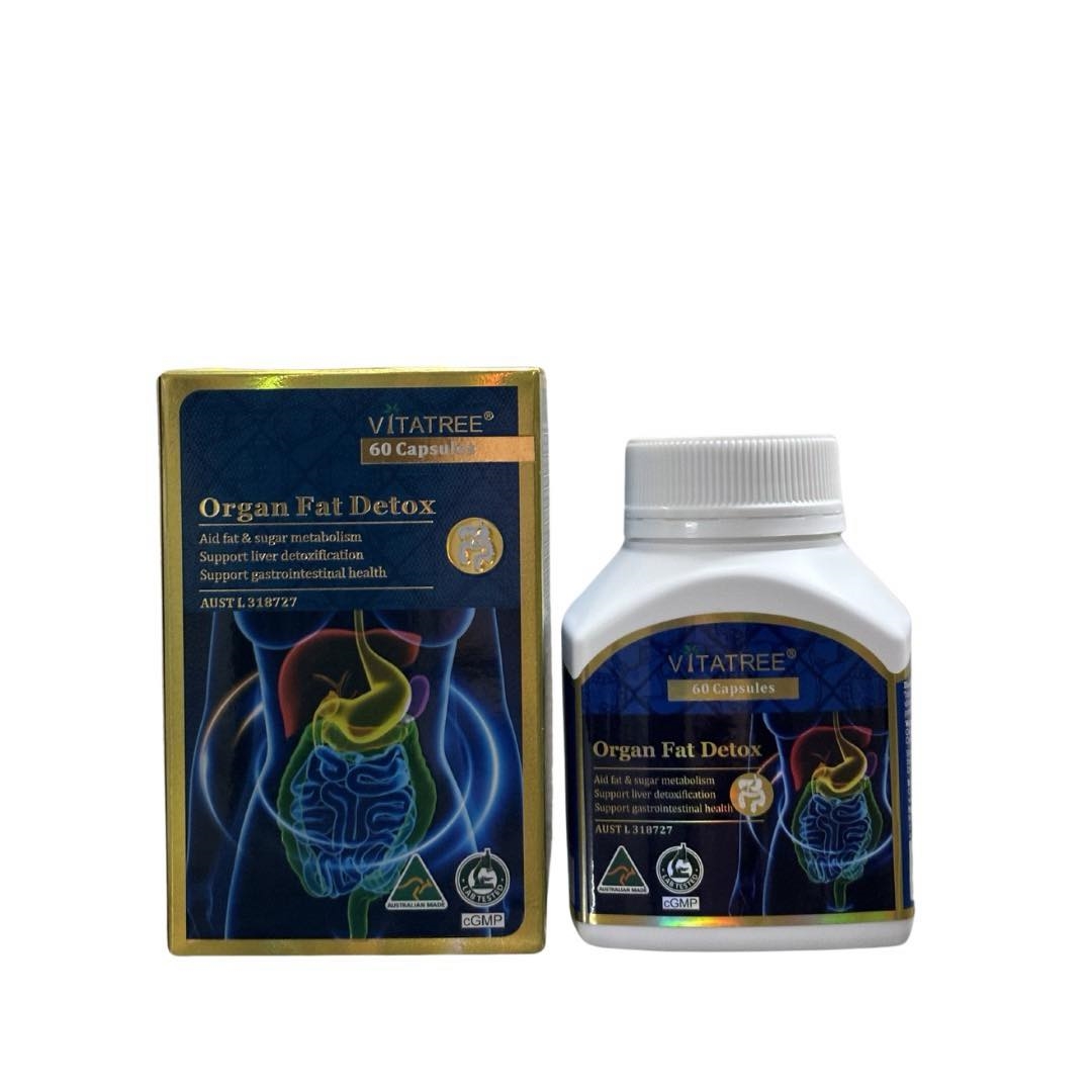 Viên uống Vitatree Organ Fat Detox 60 viên của Úc