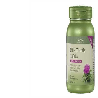 Viên uống GNC Herbal Plus Milk Thistle 1300mg hộp 60 viên của Mỹ