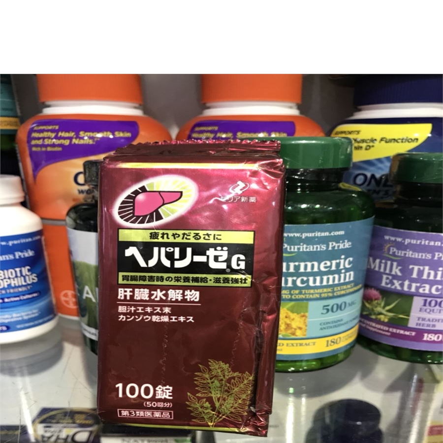 Viên uống bổ gan, giải độc gan Nhật Bản Hepalyse G gói 100 viên