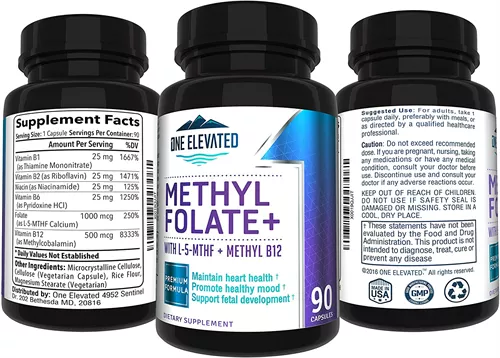 Viên uống One Elevated Methyl Folate 90 viên của Mỹ