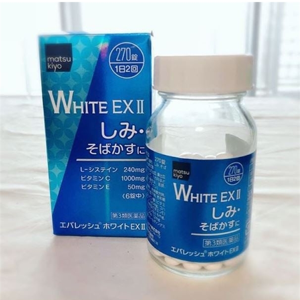 Viên uống trắng da trị nám Matsukiyo White EX II 270 viên của Nhật Bản