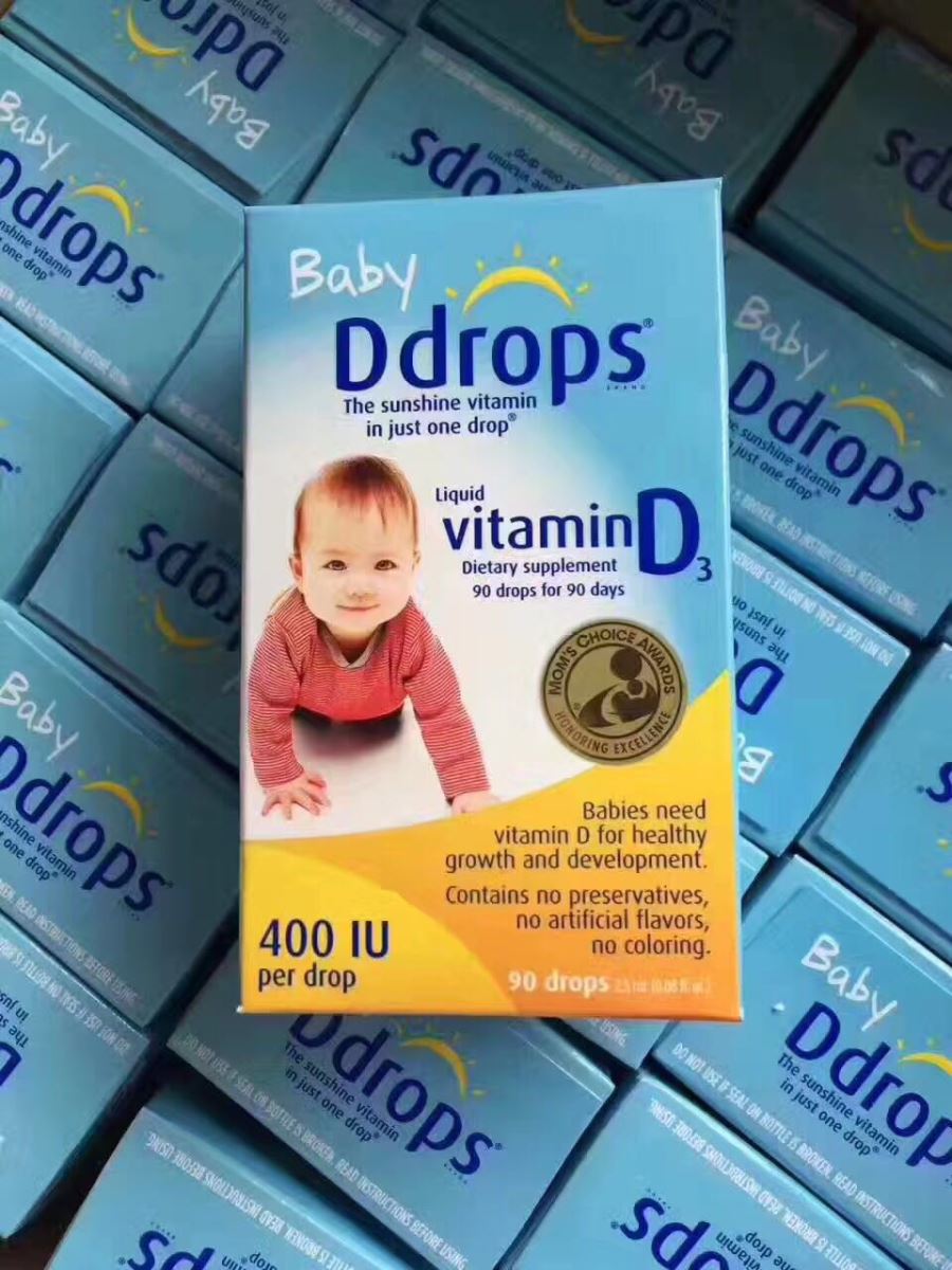 Baby Ddrops liquid Vitamin D3 400IU 90 giọt của Mỹ