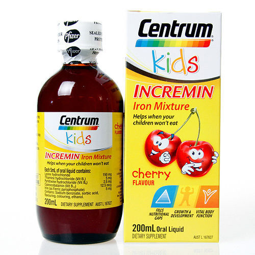 Centrum kids incremin iron mixture vitamins hộp 200 ml của Úc ...