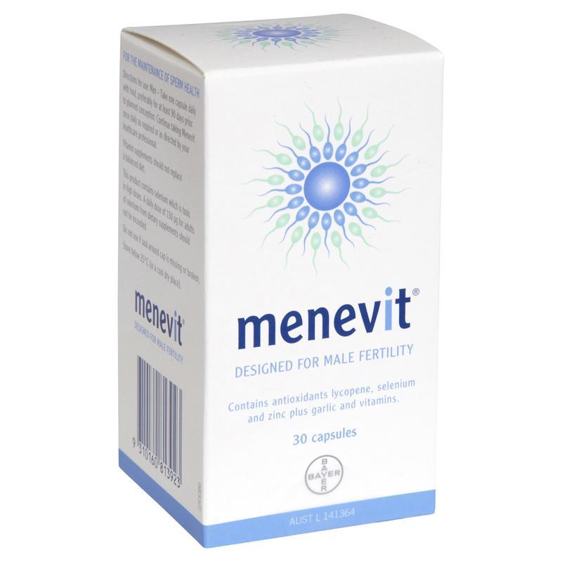 Menevit Elevit Úc hộp 30 viên - Tối ưu hóa khả năng có con của nam giới